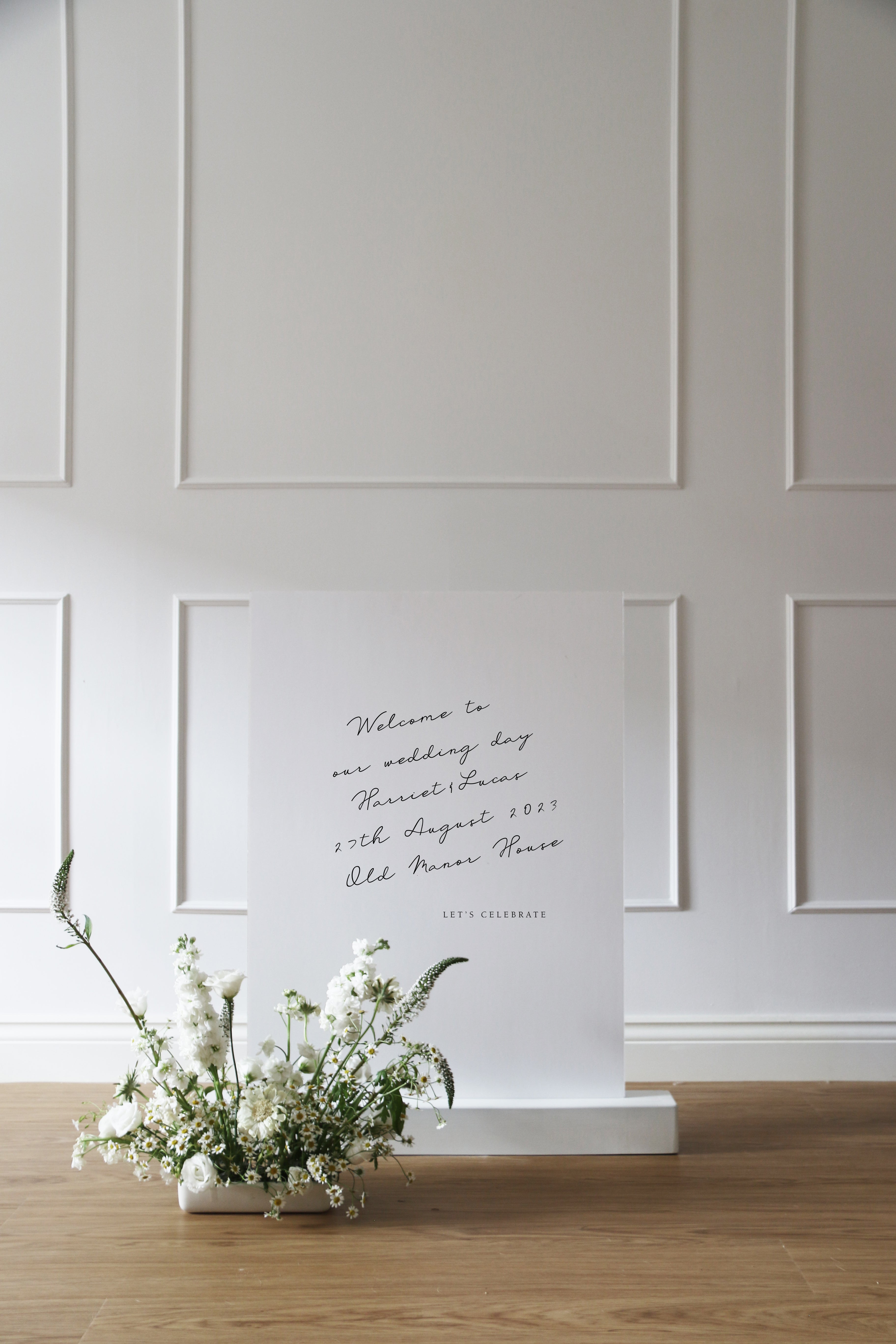 Capri A1 Wedding Welcome Sign – Smith & The Magpie