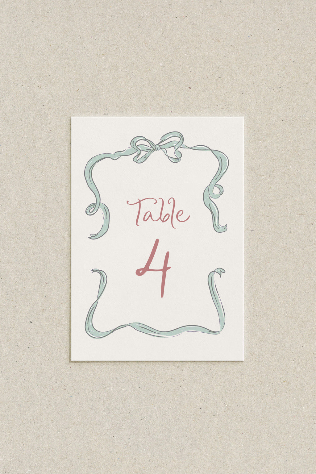 Bow Table Numbers - Set of 10 – Smith & The Magpie