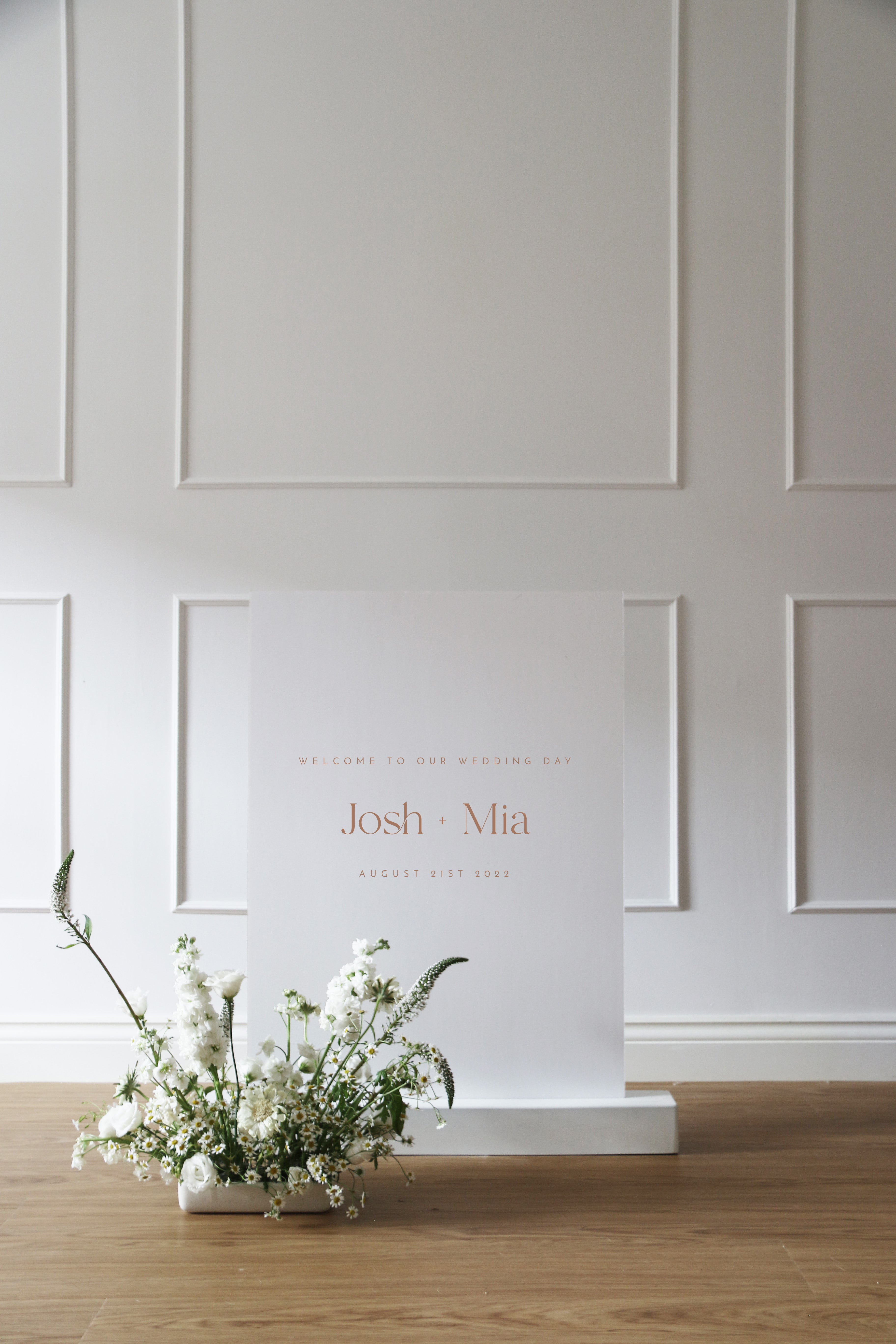 Ibiza Cove A1 Wedding Welcome Sign – Smith & The Magpie