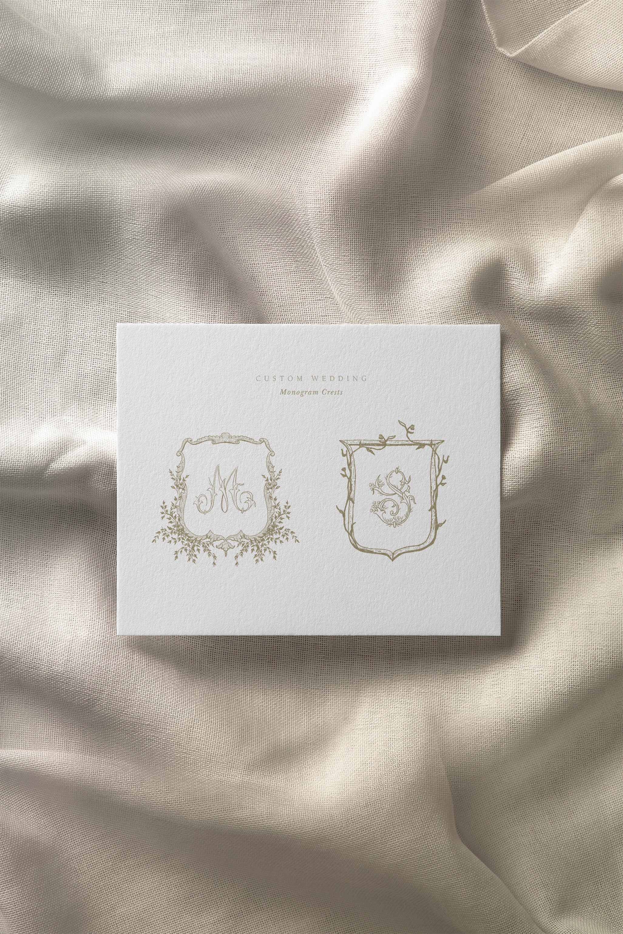 Custom Wedding Monogram and Crest – Smith & The Magpie